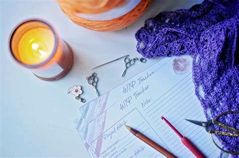 Crochet Wip Tracker Printable Graphic By D Elegant Ermine · Creative