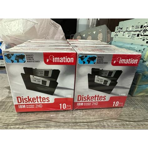 Gt 商城【全新】imation 144mb磁碟片 35吋雙面高密度磁碟片 10片裝盒 蝦皮購物