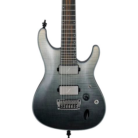 Ibanez S71al Axion Label 7 String Electric Guitar Black Mirage Gradation Low Gloss Musicians