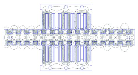 Two Dimensional Finite Element Analysis Fem Flux Plot For I A I B