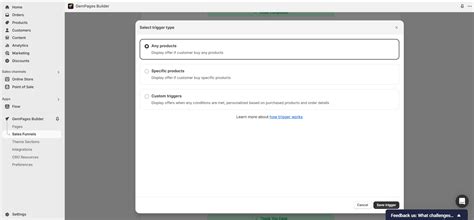Sales Funnel Dynamic Trigger Help Center