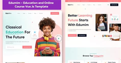 Edumim Education And Course Vue Js Template Codemarket