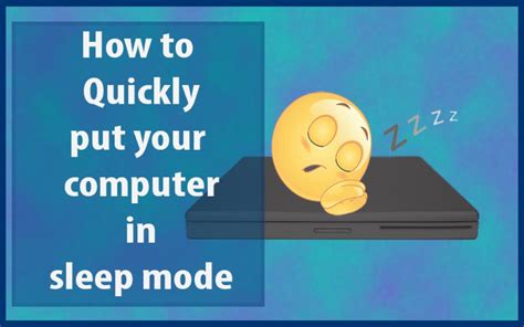 How To Quickly Put Your Laptop Computer To Sleep Mode UPaae