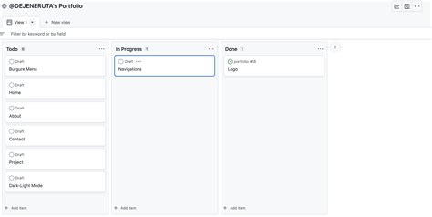 Github Dejeneruta Portfolio