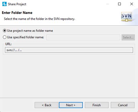 Importing A New Project Into An SVN Repository AnyLogic Help