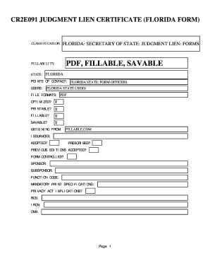 Judgement Lien Form Fill Online Printable Fillable Blank PdfFiller