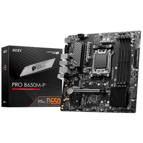 Placa Mãe Msi Pro B650m P Chipset B650 Amd Am5 M Atx Ddr5 911 7e28 001