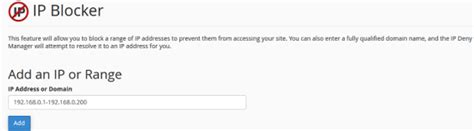 Enhancing Security A Guide To CPanel IP Blocker Web Hosting Malaysia Server Cloud Domain