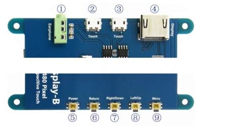raspberry pi 5 inch lcd display screen module hdmi interface optional