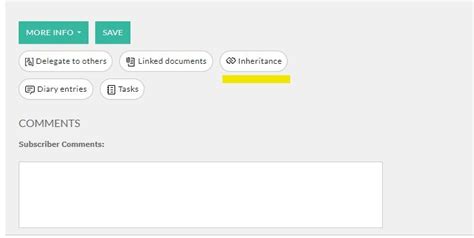 how to delete internal inheritance requests mycsf 2 0 1