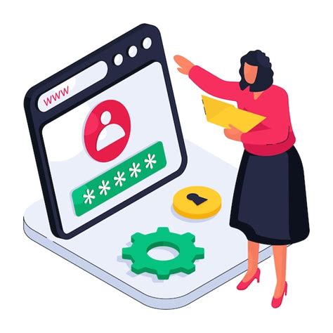 Premium Vector A Creative Design Illustration Of Profile Password