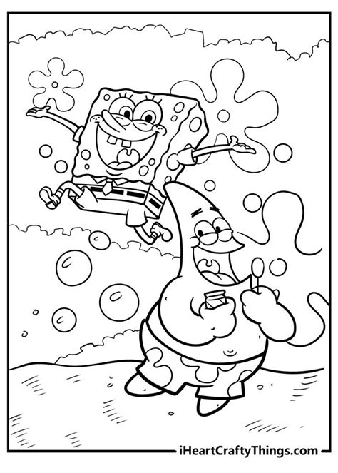 Spongebob And Patrick Coloring Page Awbr