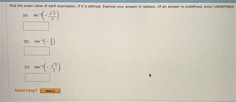 solved find the exact value of each expression if it is