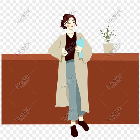 손으로 그려진 된 만화 벡터 귀여운 소녀 Png 일러스트 무료 다운로드 Lovepik