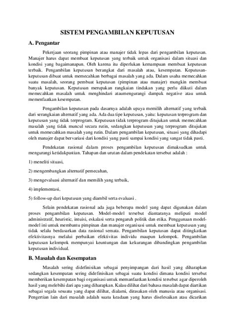 Doc Sistem Pengambilan Keputusan