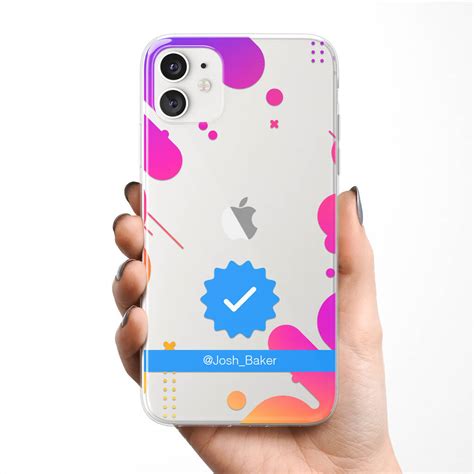 Personalised Instagram Design Clear Phone Case By NINETEEN74