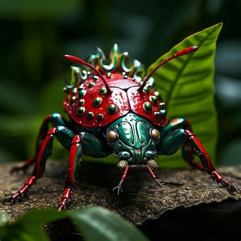 Premium Photo A Red Ant Beetle Insects Cartoon