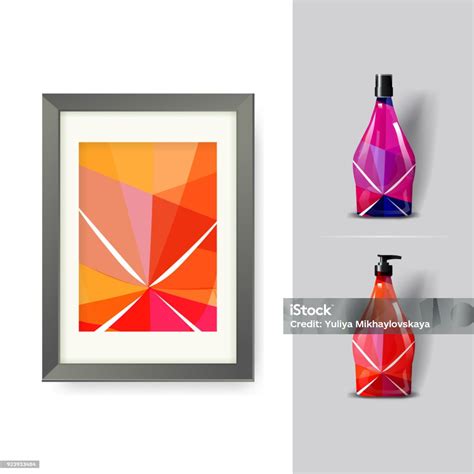 브랜드와 제품 디자인에 대 한 서식 파일 이랑입니다 격리 된 현실적인 플라스틱 병 디스펜서 스프레이와 독특한 기하학적 디자인 브랜딩 및 마케팅 광고에 대 한 사용 하기 쉬운