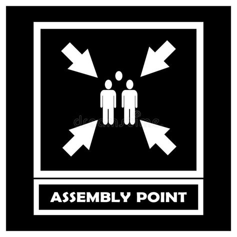 Assembly Point Icon Stock Illustration Illustration Of Prohibited