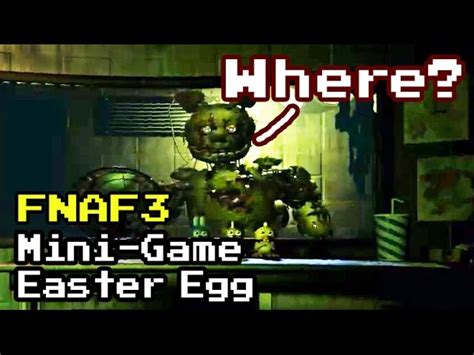 Fnaf3 Hidden Mini Game