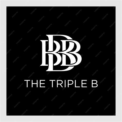 Premium Vector Letter Bbb Logo Designbbb Letter Triple B Negative