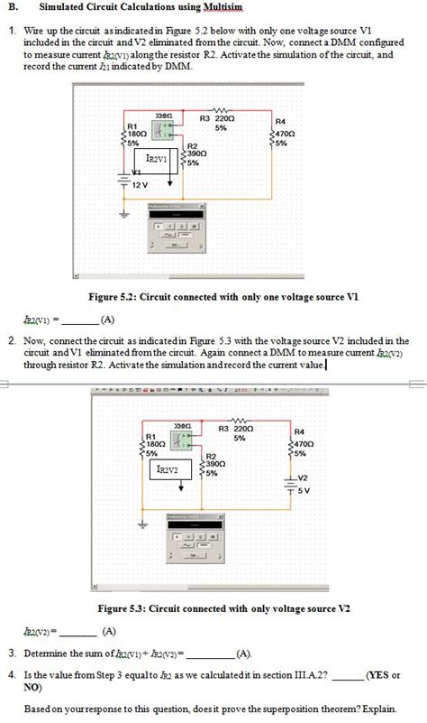 solved simulated circuit calculations using multisim wire