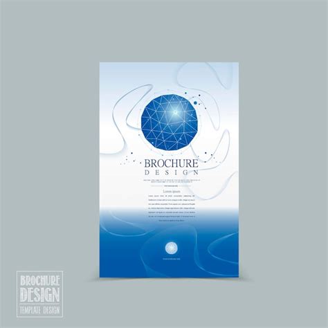 단순성 브로셔 템플릿 디자인 프리미엄 벡터