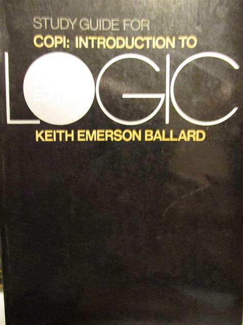 Introduction To Logicstudy Guide 9780023055201 Ballard