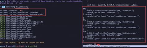 Cannot Find Configuration For Using Readprojectconfiguration Nx