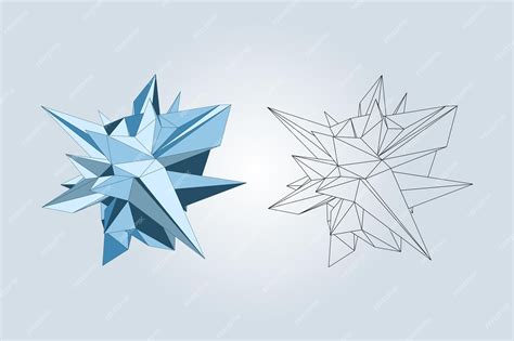Premium Vector Abstract Flat Colorful Geometric Sharp Polygon And