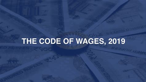 THE CODE OF WAGES 2019 Lawrbit