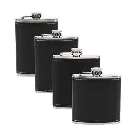 Jtfy ️6 7 8 9oz Hip Flask Stainless Steel Whiskey Flask Wine Bottle