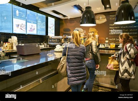 Rome Italy Circa November 2017 Mccafe Coffeehouse In Rome Stock