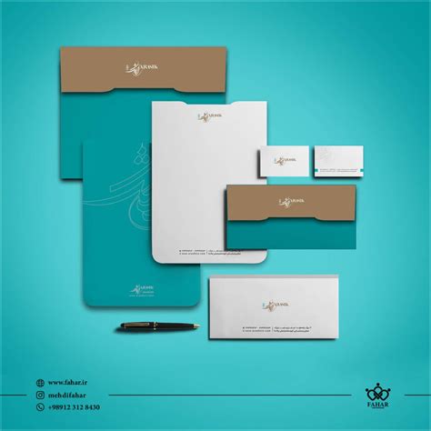 طراحی ست اداری نمونه کار و هزینه استودیو توسعه برند فهار