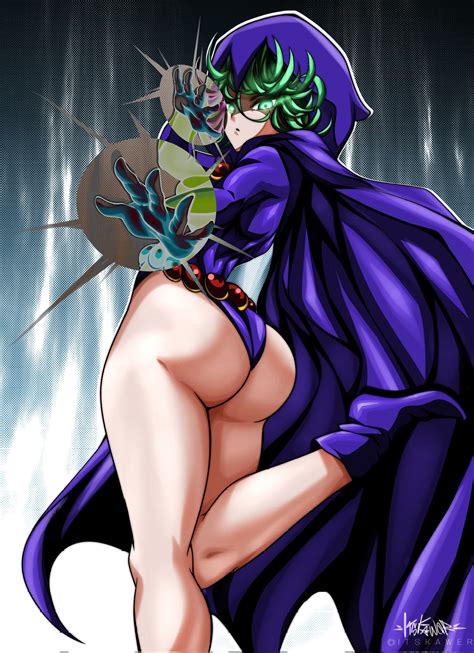 Itskawer Raven Dc Tatsumaki Dc Comics One Punch Man Teen Titans Highres 1girl Ass