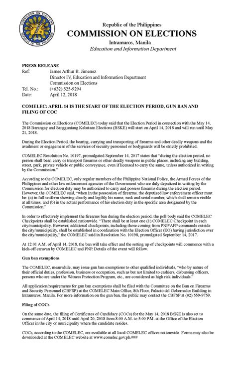 Comelec Resolution No 10918 2025 Golnar Victoria