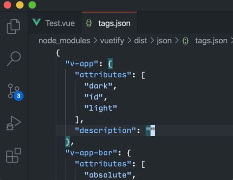 [feature request] add descriptions for vuetify s tag completion in vetur · issue 11912