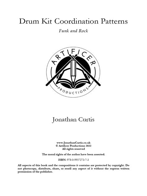 Drum Kit Coordination Patterns Funk And Rock Pdf Drum Kit Funk