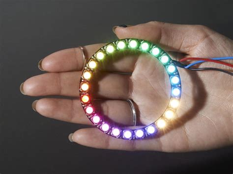 NeoPixel Ring 24 X 5050 RGBW LEDs W Integrated Drivers Opencircuit