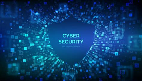Cyber Security Background Network Protection Internet Security Concept Abstract Futuristic
