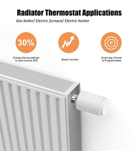 Smart Radiator Thermostat Zigbee Thermostat For Apartment Heating With Gateway