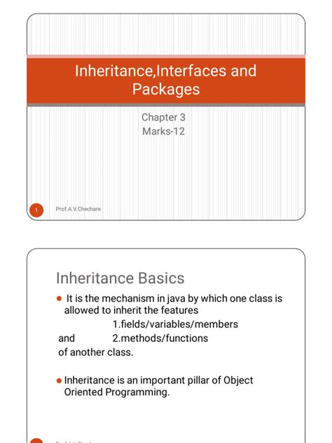 Unit 3 Inheritance And Packages Pdf Inheritance Object Oriented Programming Class