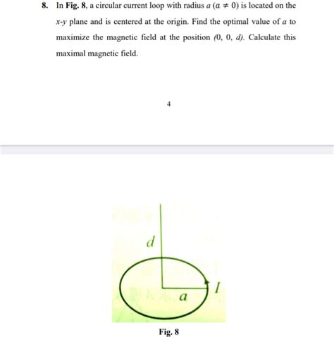 Solved a circular current loop with radius a 𝑎 is Chegg