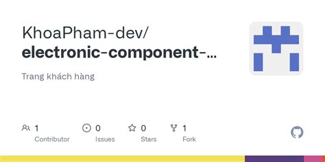 Github Khoapham Develectronic Component Client Site V1 Trang Khách Hàng