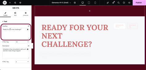 Cta Widget Elementor