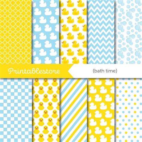 Bath Time Digital Paper Pattern Scrapbooking Instant Etsy