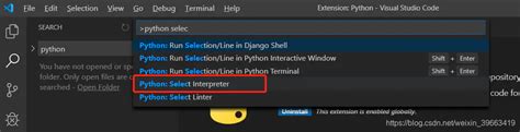 Vscode命令面板没有python Select Interpreter命令vscode Pythonselect