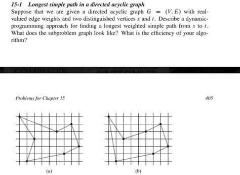 solved 15 1 longest simple path in a directed acyclic graph suppose