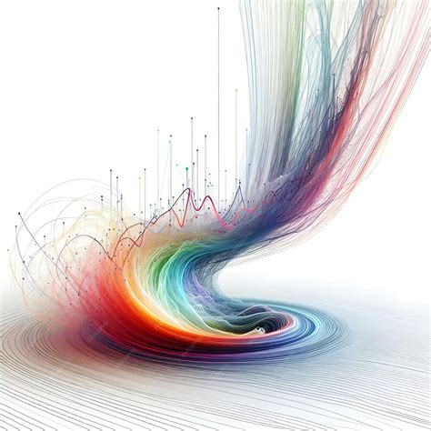 Abstract Digital Technology Data Visualization Background Premium Ai Generated Image