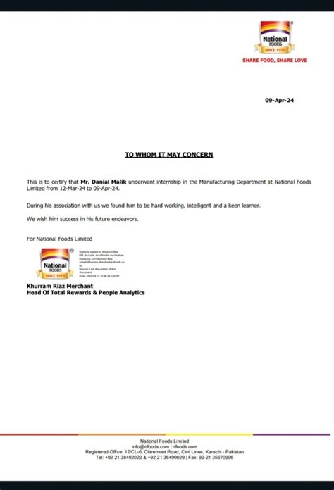 Danial Malik On Linkedin Foodsafety Internshipsuccess